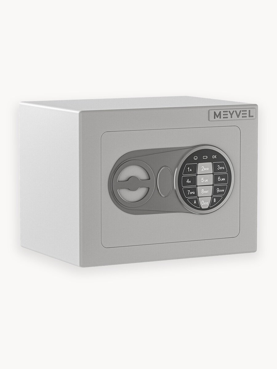 Сейф мебельный электронный Meyvel SF1-230-170 (white) для денег и документов (встраиваемый / отдельностоящий тайник с кодовым замком для дома / офиса)