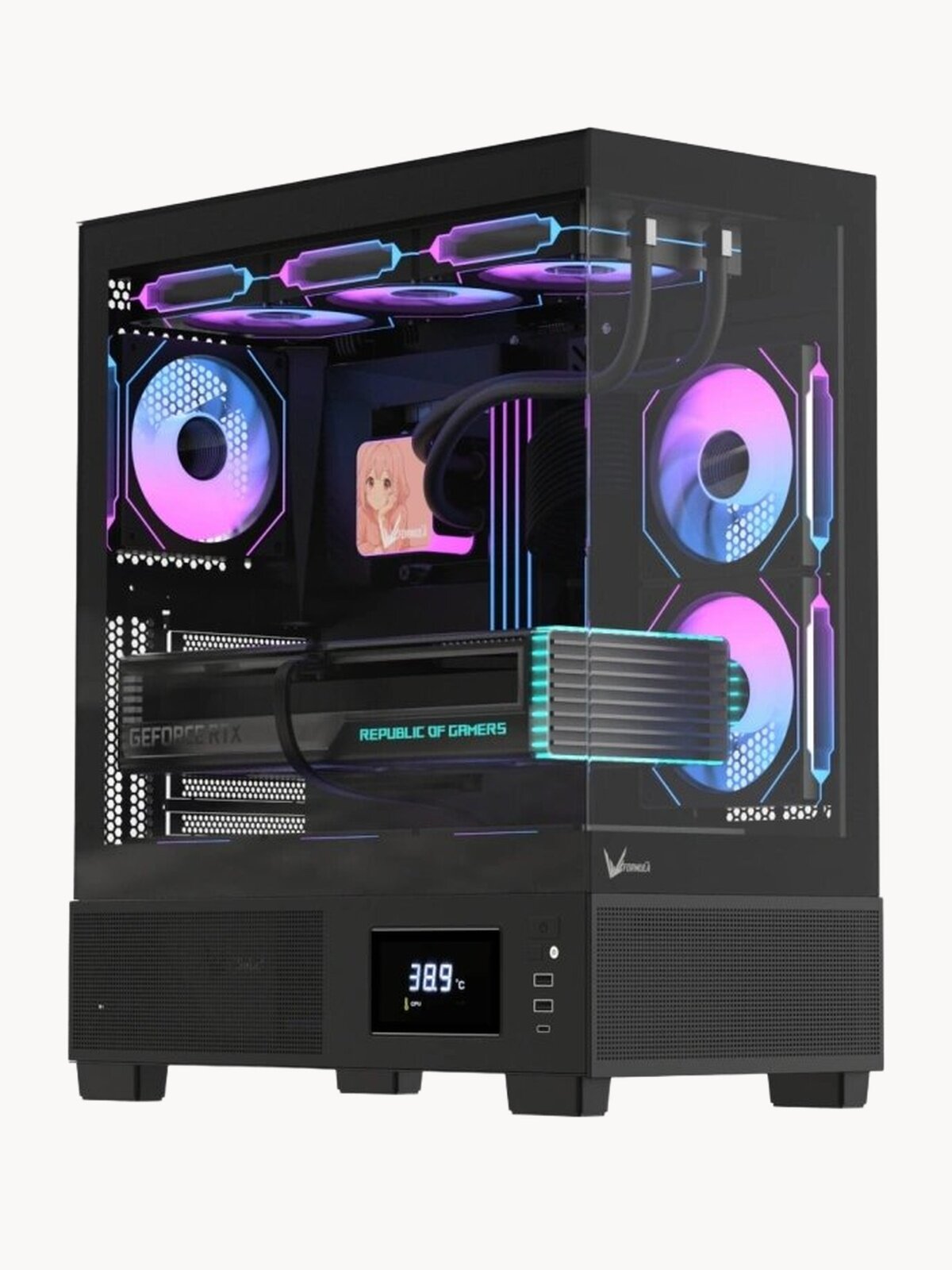 Компьютерный корпус ATX Formula Crystal E1 Floe черный (crystal e1 b floe)