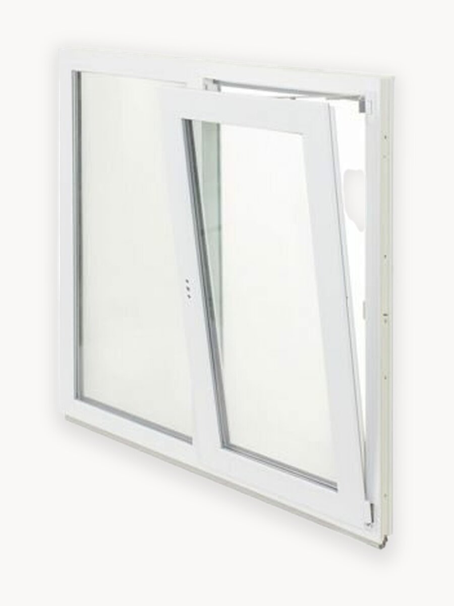 Окно SCHTERN 0080212, пластиковое, 1,2x1 м, поворотно-откидное, без сетки