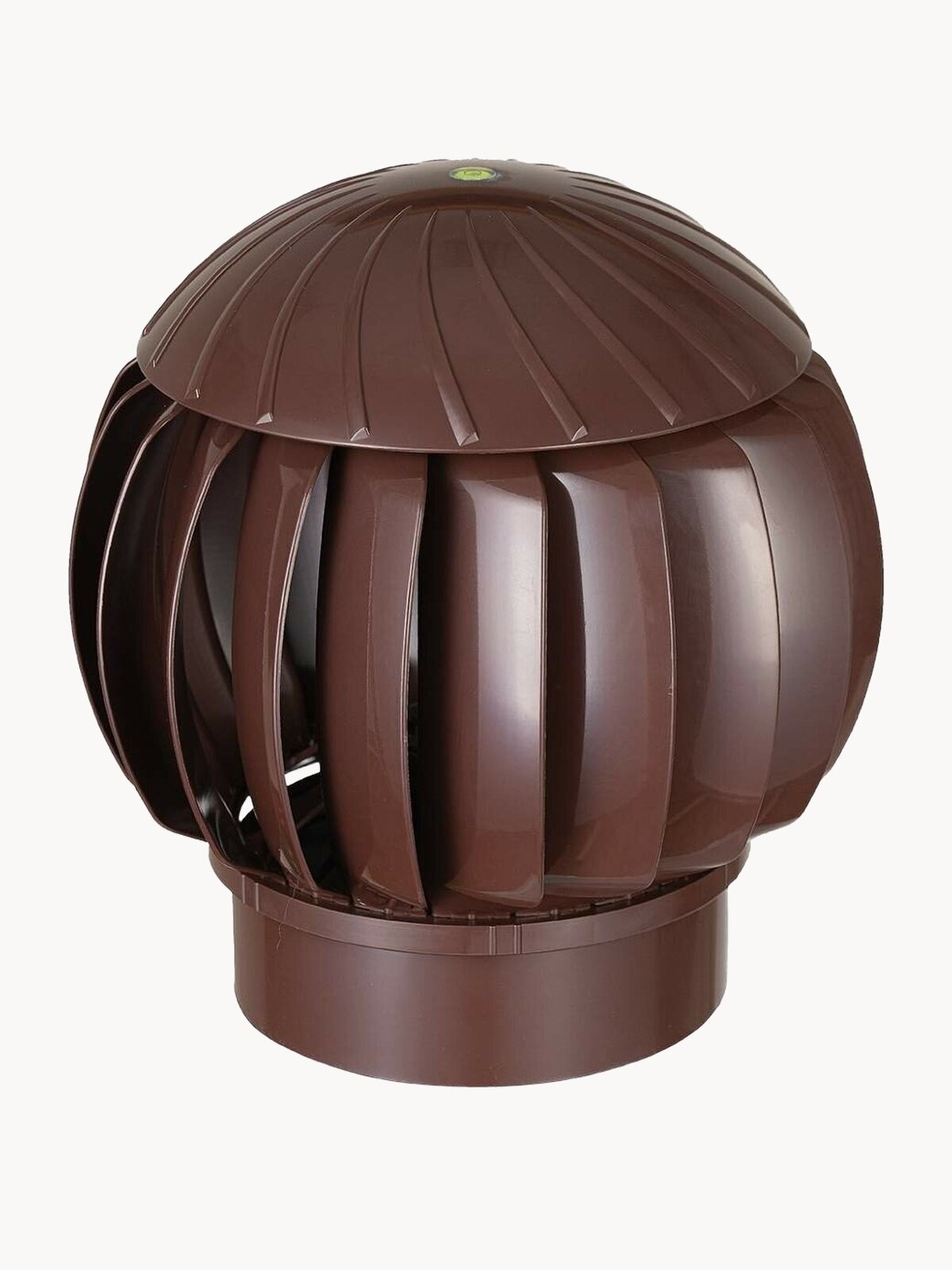 Ротационный нанодефлектор RAL 8017 (коричневый) в комплекте с переходником для труб диаметром 125-150 мм