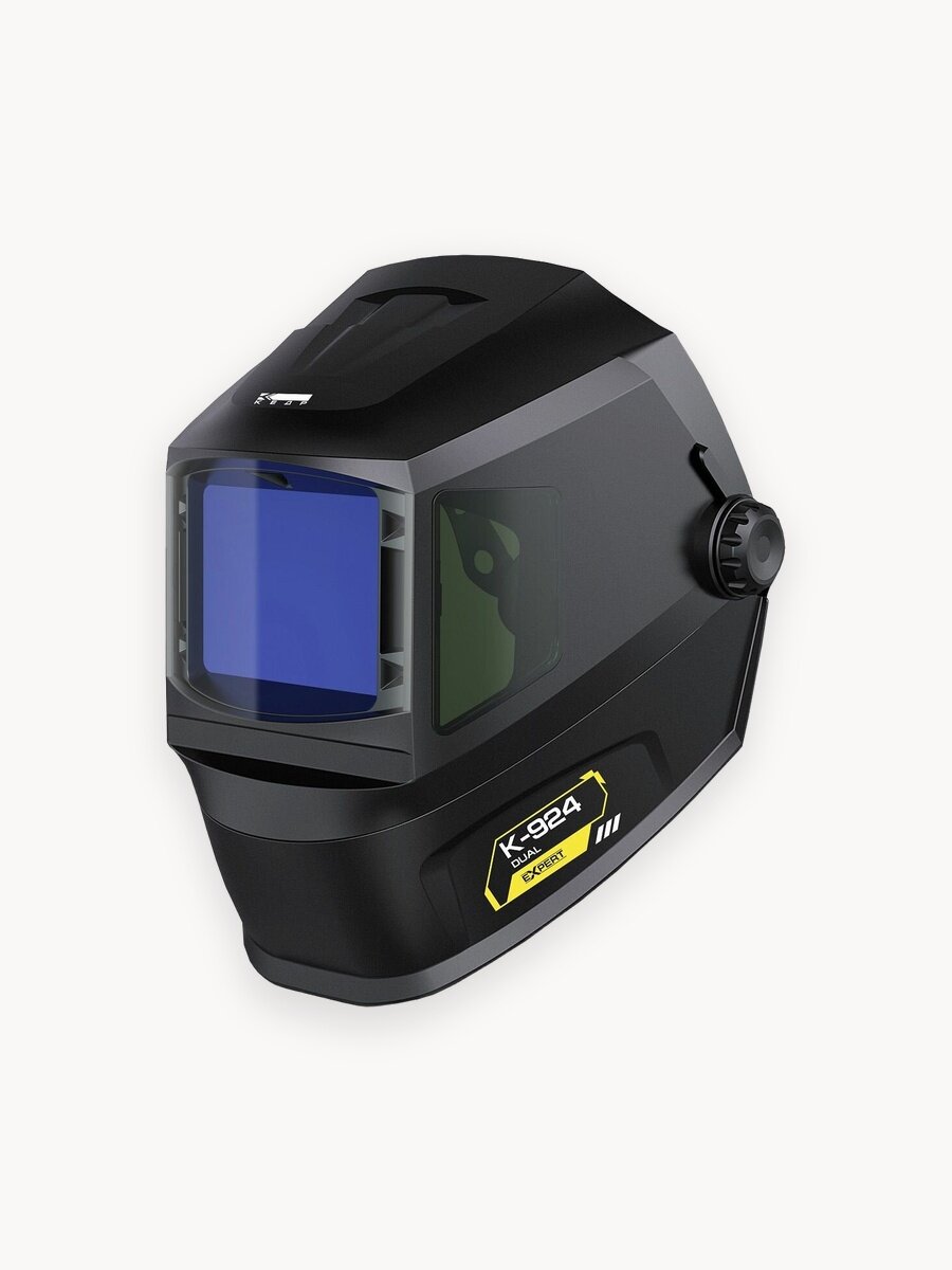 Маска сварочная хамелеон, Откидное забрало, Боковые затемненные окна Кедр К-924 EXPERT dual 8025570