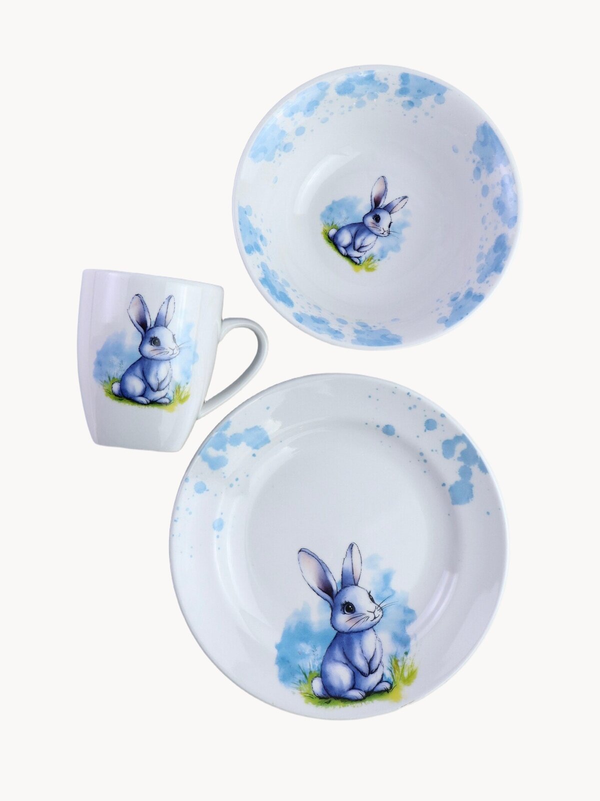 Столовый сервиз Дулёвский фарфор Зайка