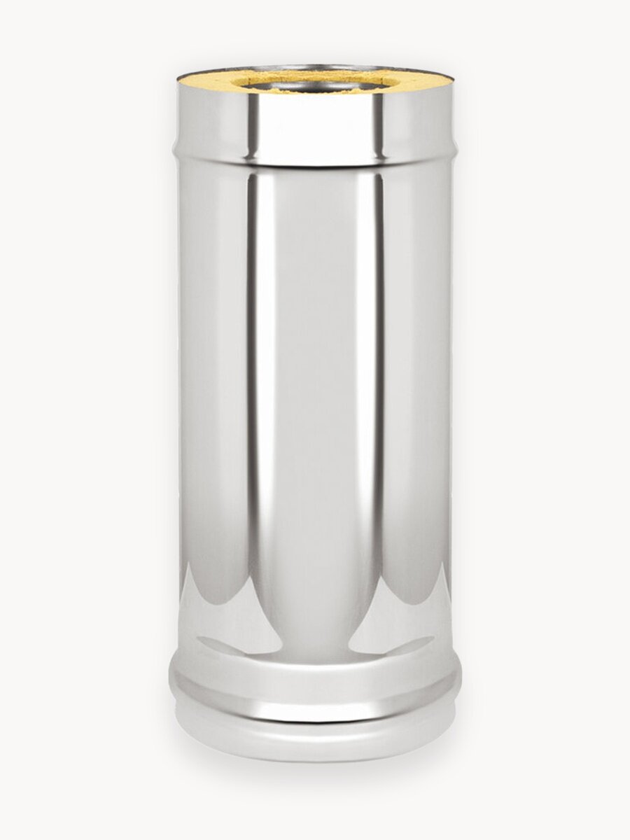 Везувий Сэндвич-труба 115х200 мм Оц+Нерж (AISI 430/0,5 мм), L-0,5 м