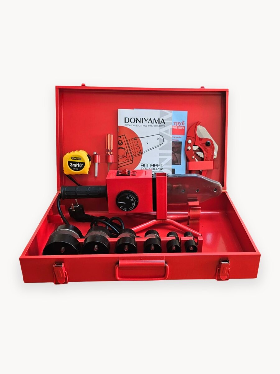 Аппарат для сварки полипропиленовых труб, DONIYAMA YMA20-63, профессиональный, мощность 2300 Вт