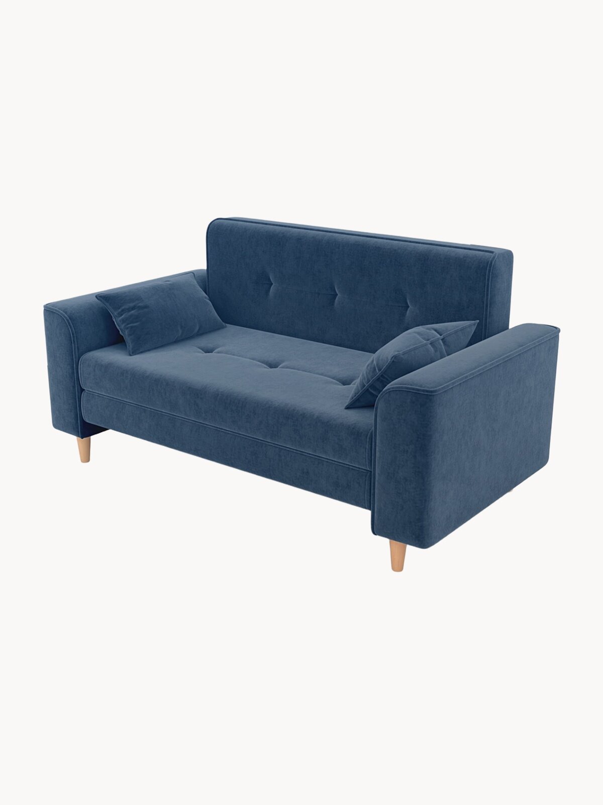 Диван-кровать для дома, раскладной диван в квартиру, Твист, 120х200, синий