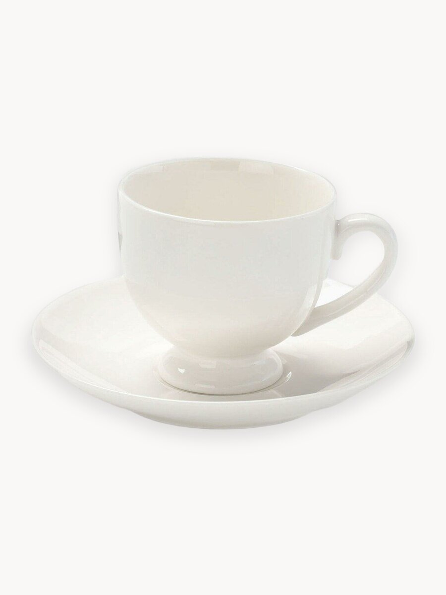 Чайная пара Подарочная Magisto English tea party, 220 мл, фарфор, белая