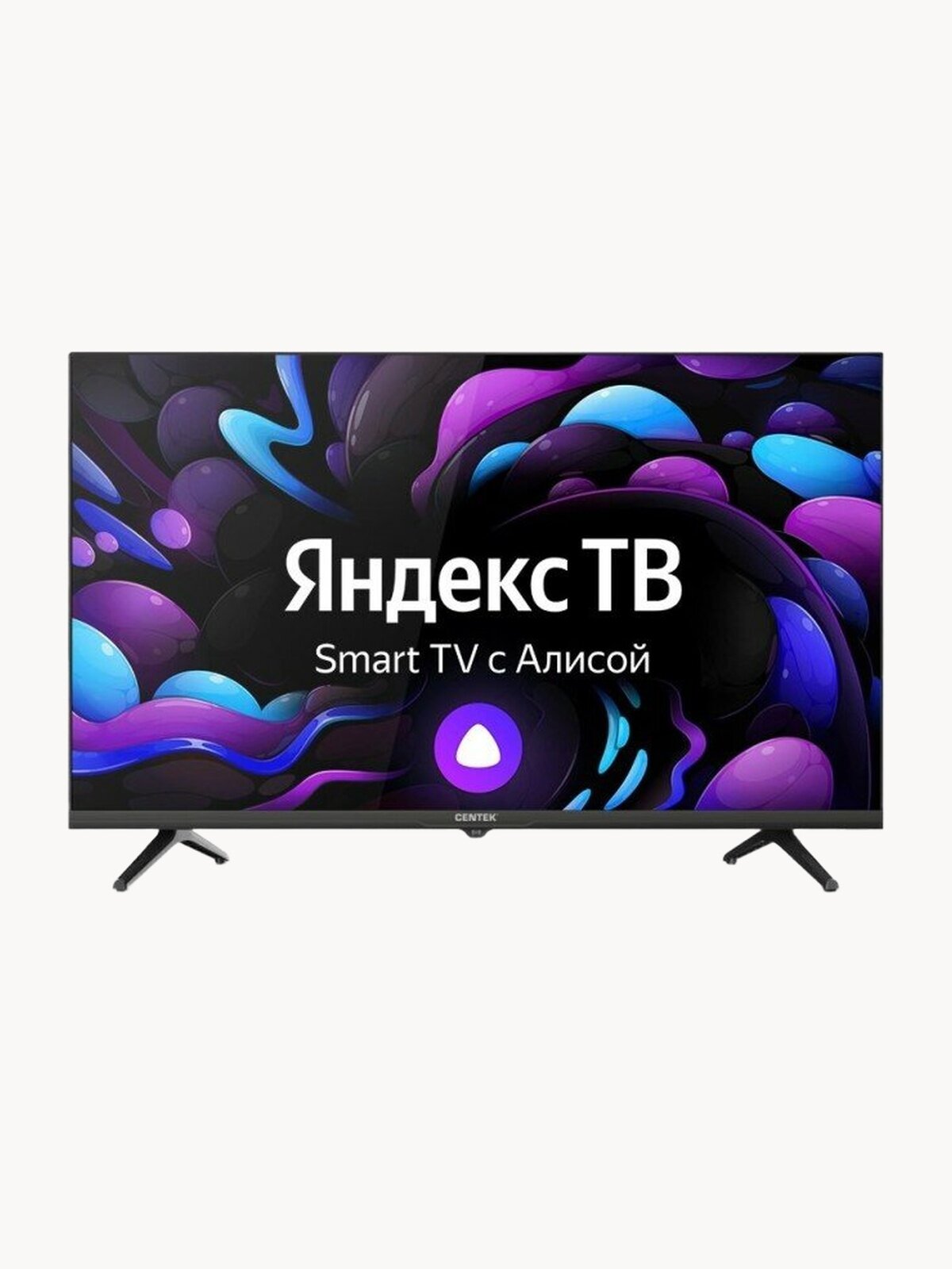 32" Телевизор Centek CT-8732 черный 1366x768, HD Ready, 60 Гц, Wi-Fi, Smart TV, Яндекс ТВ