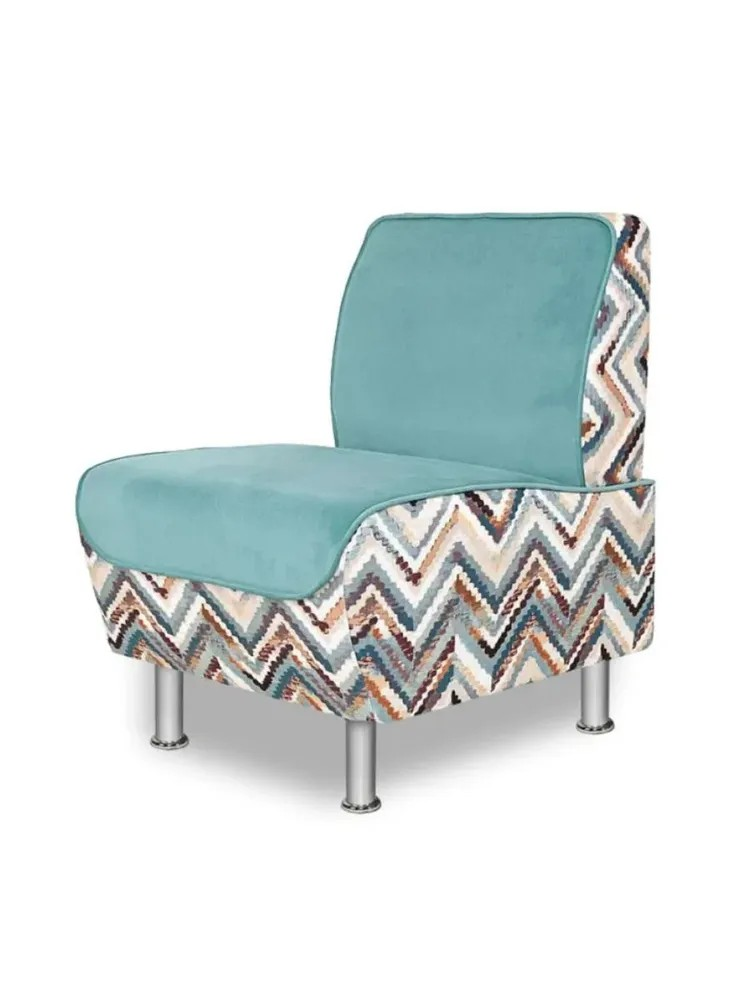 Кресло микс 60х65х84 см, мягкое, нераскладное, волна микровелюр