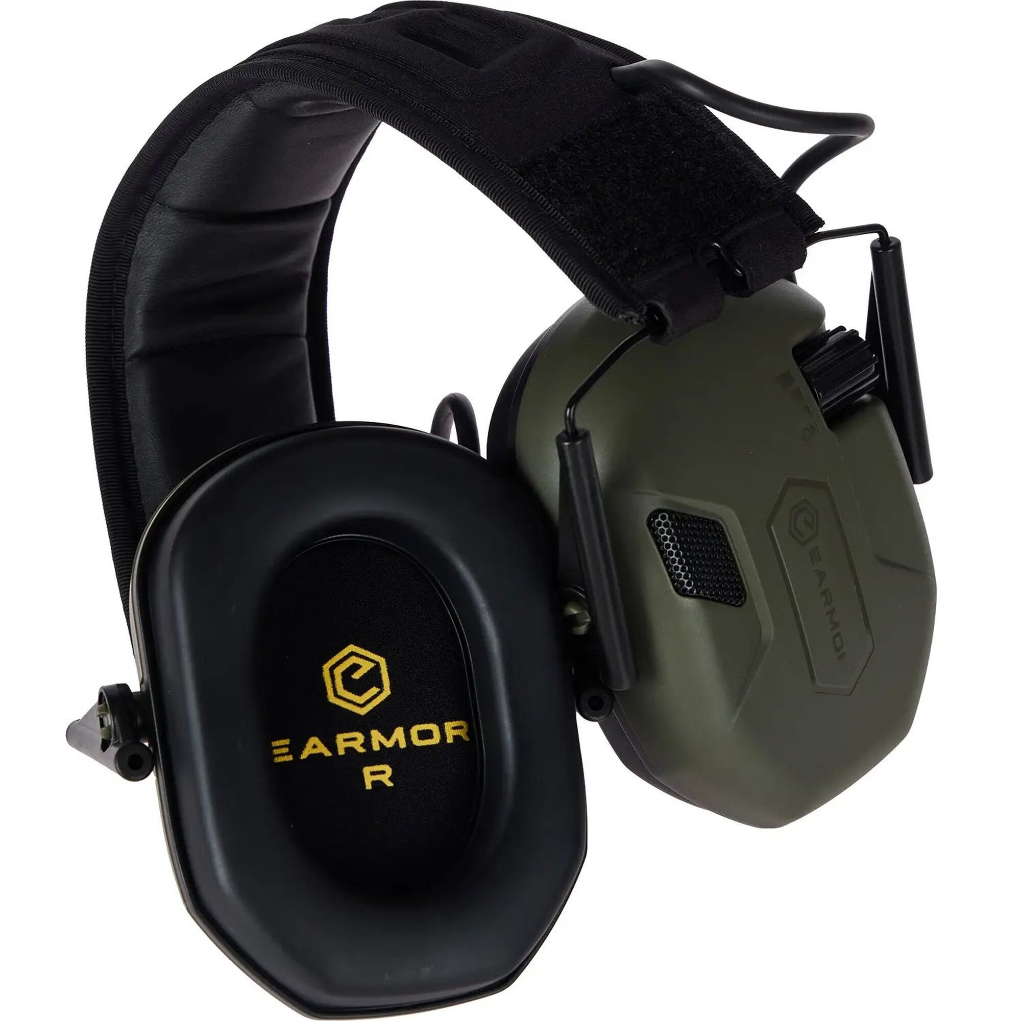 Стрелковые тактические наушники Earmor M300A зеленые / Наушники активные для стрельбы с шумоподавлением