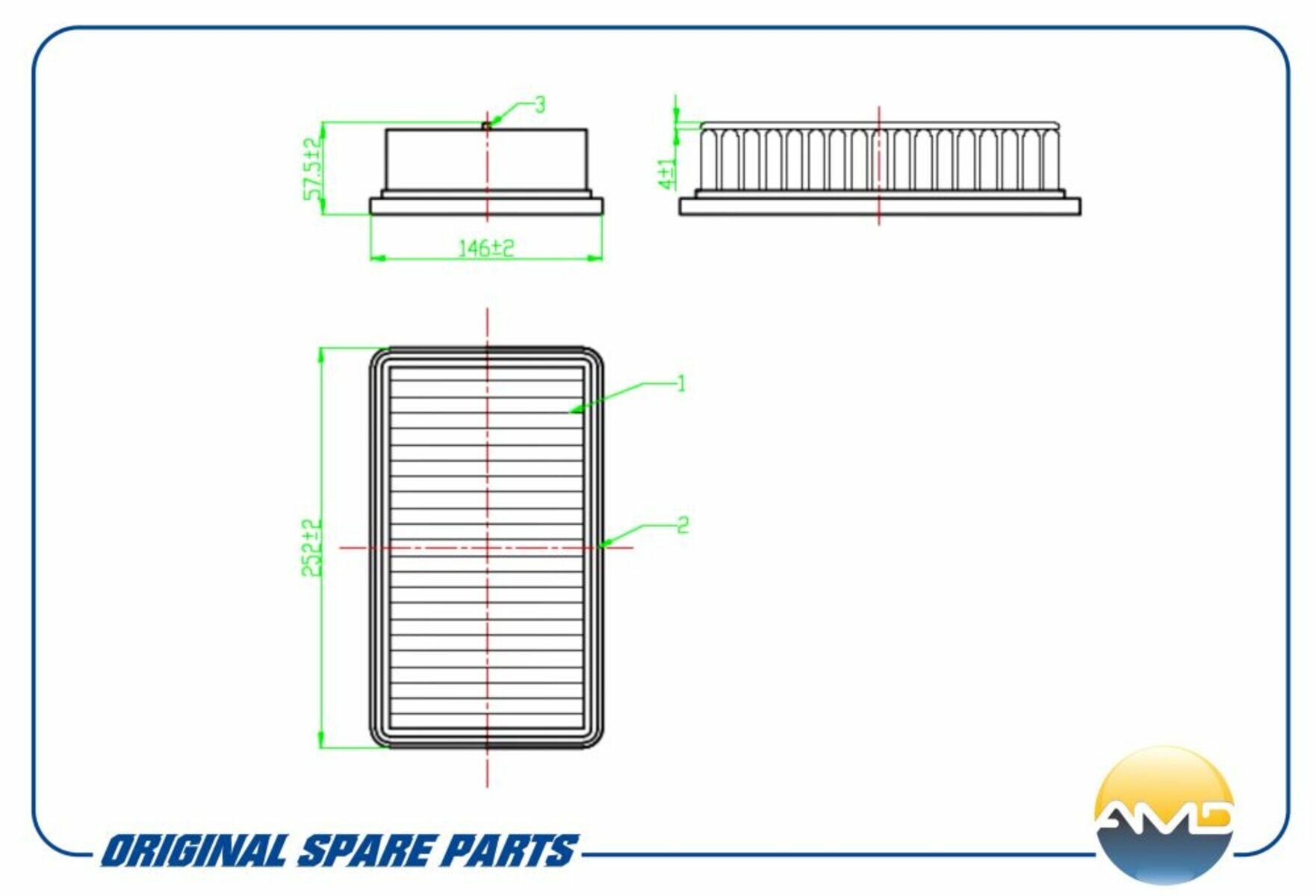 Фильтр Воздушный 28113-H8100/Amd. fa789 Amd(Amd Amd. fa789)