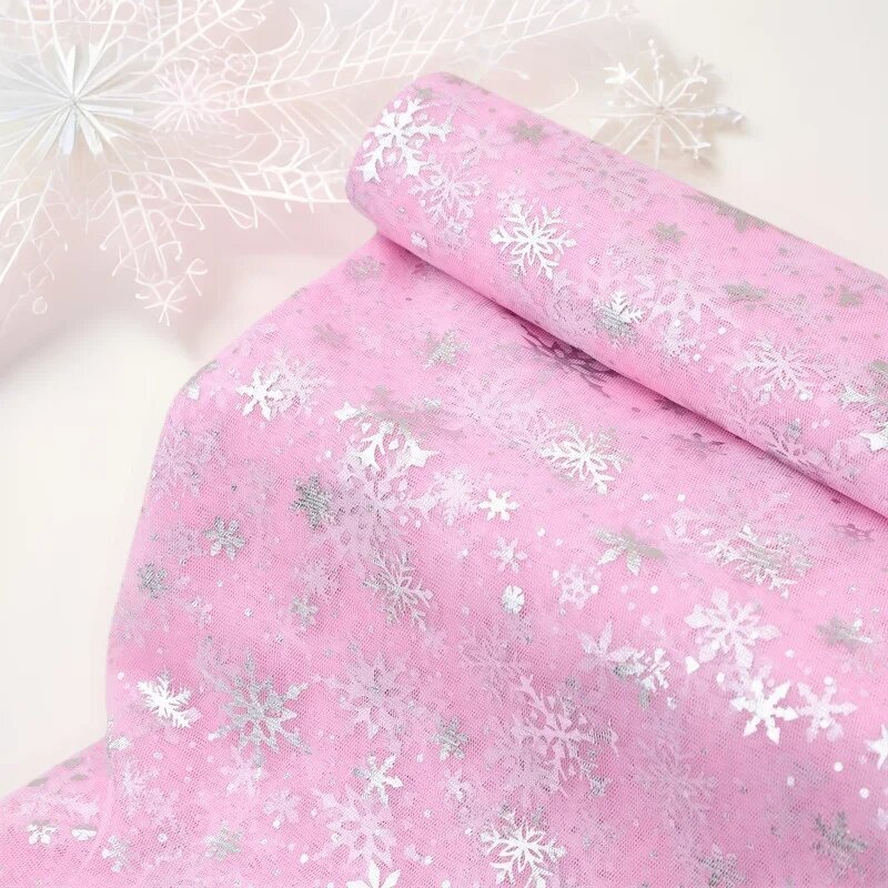 Бронзовая фольга полиэстер ткань 3/5/10 м 10m, Розовый