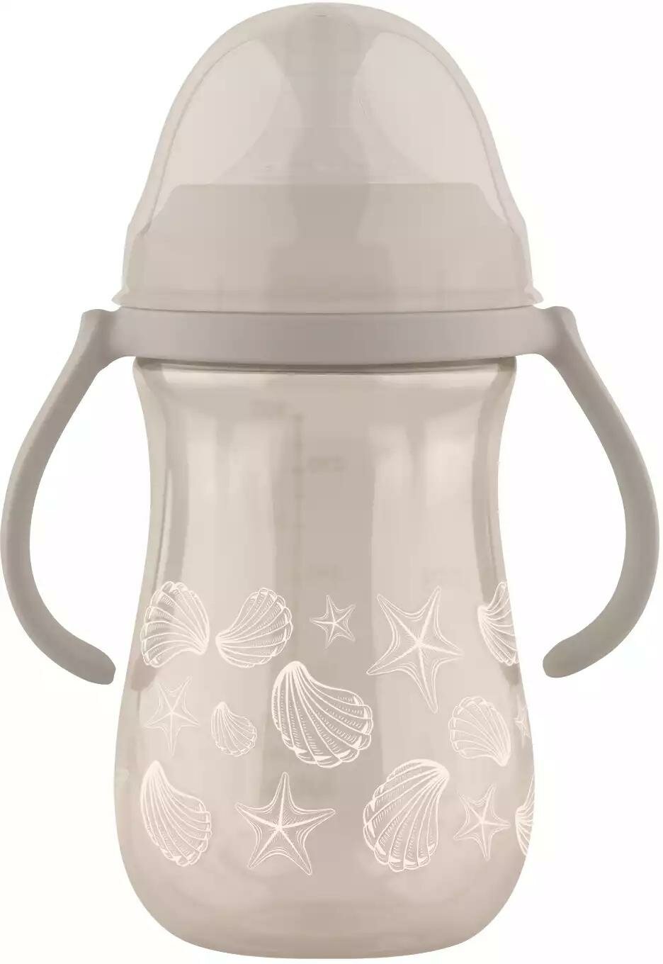 Поильник Lubby два в одном, от 3 месяцев, 300 мл, PP, силикон