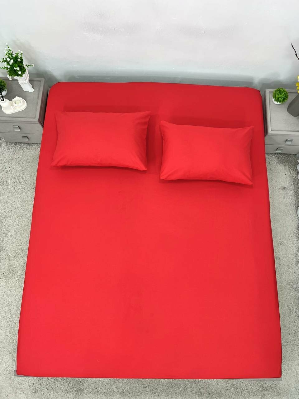 Простынь milo's 220х240 см, Евро макси, 100% хлопок, поплин