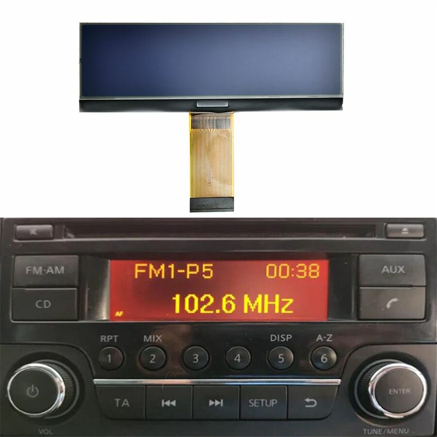 Ремонт Пикселей ЖК-дисплея Nissan X-Trail Frontier Juke Radio CD Player