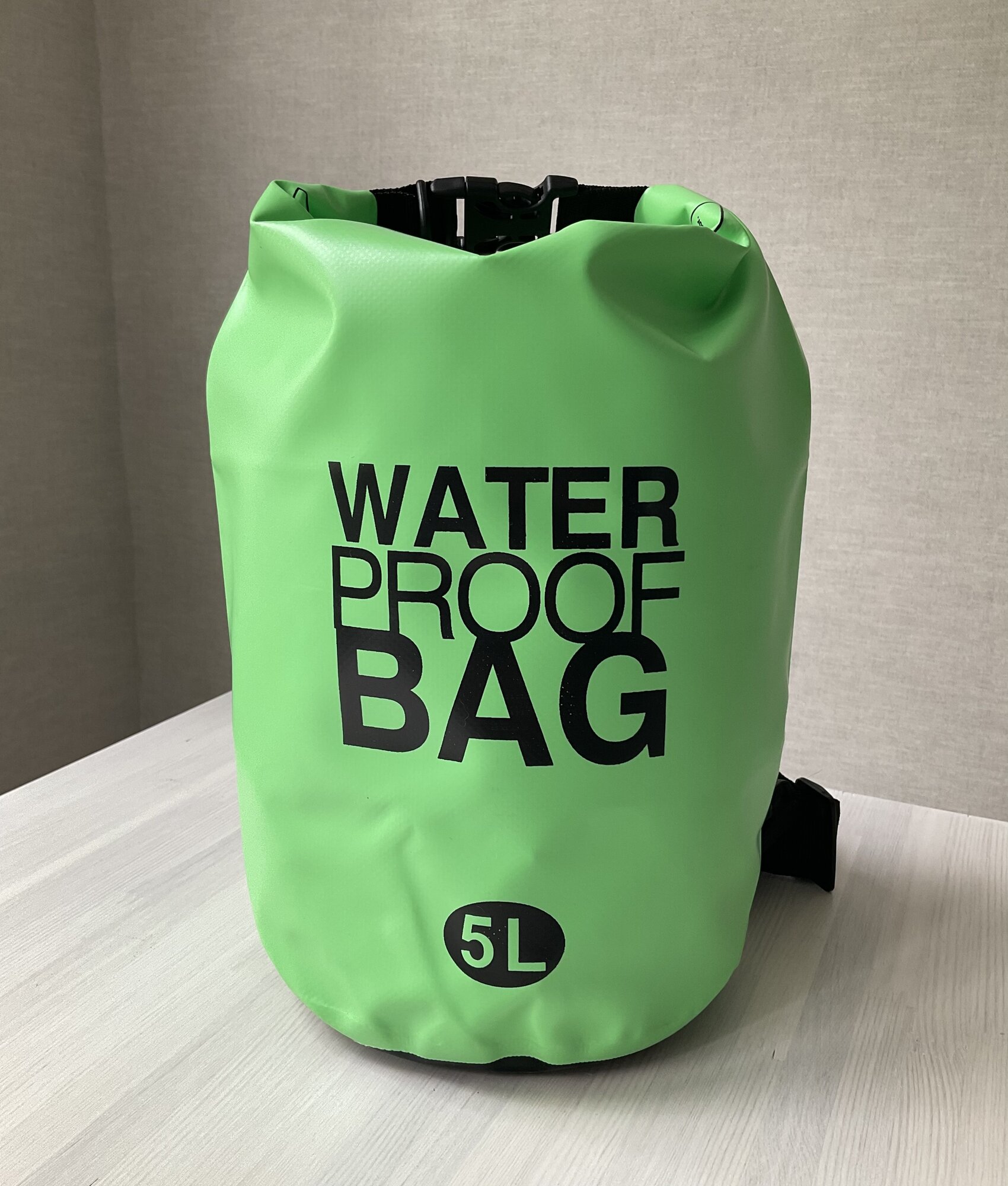 Гермомешок водоотталкивающий 5 литров, Water Proof Bag, гермосумка зеленая