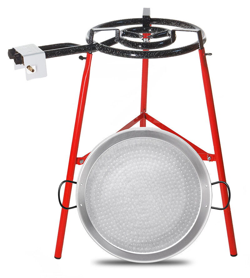 Набор для кейтеринга: паэльера 46см, горелка 40см. двухконтурная и подставка Vaello Испания