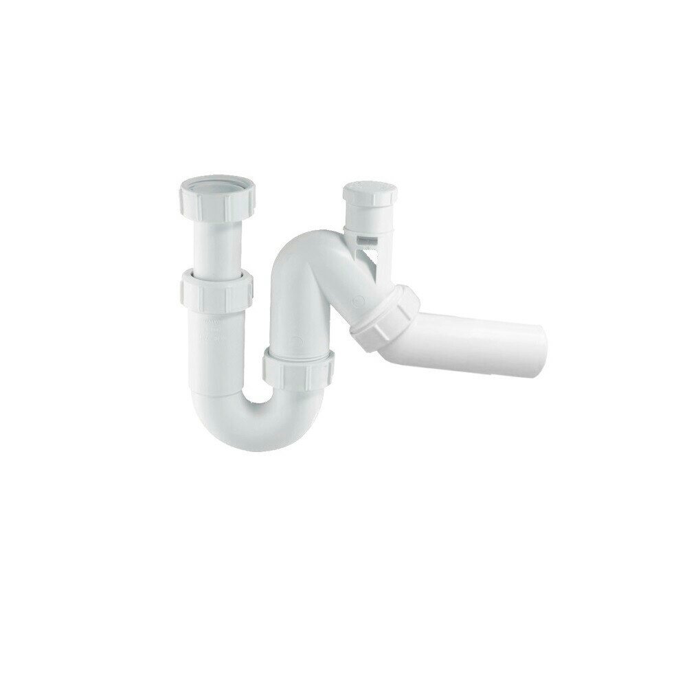 Сифон для мойки McAlpine 1 1/2х40 мм без выпуска с соединением 40 мм (MRSK12V)