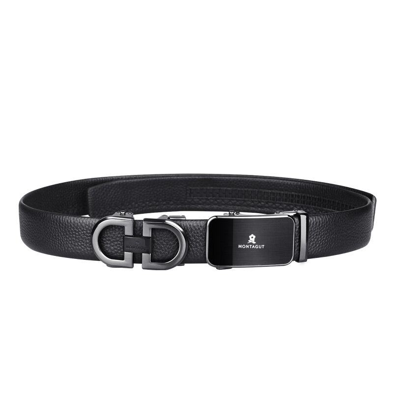 Montagut Top Grain Cow Leather Belts Men's Strap 3.5cm 110CM