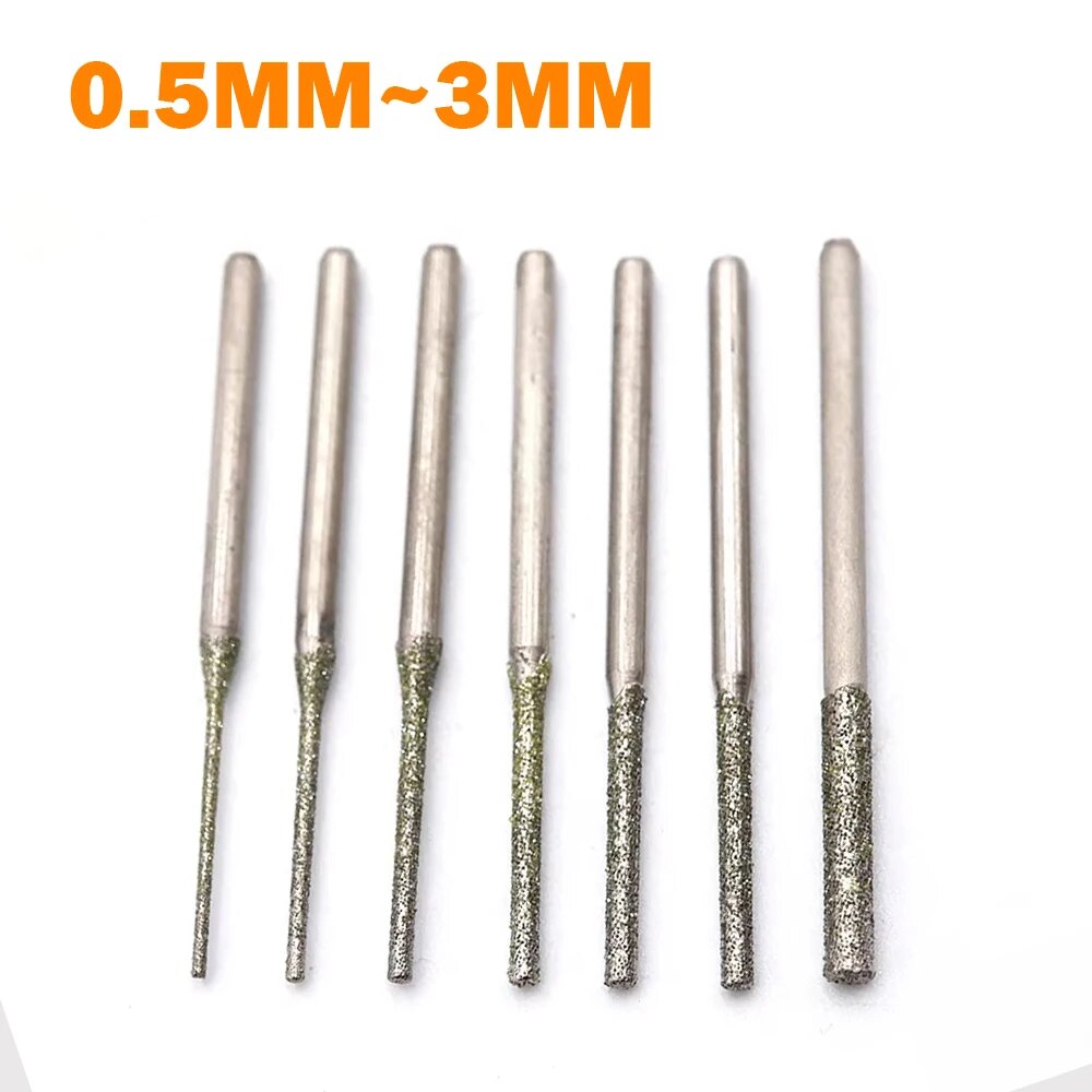 Алмазные сверла Diamond Drill Bit 0,4-3 мм 0.4MM, 5Pcs