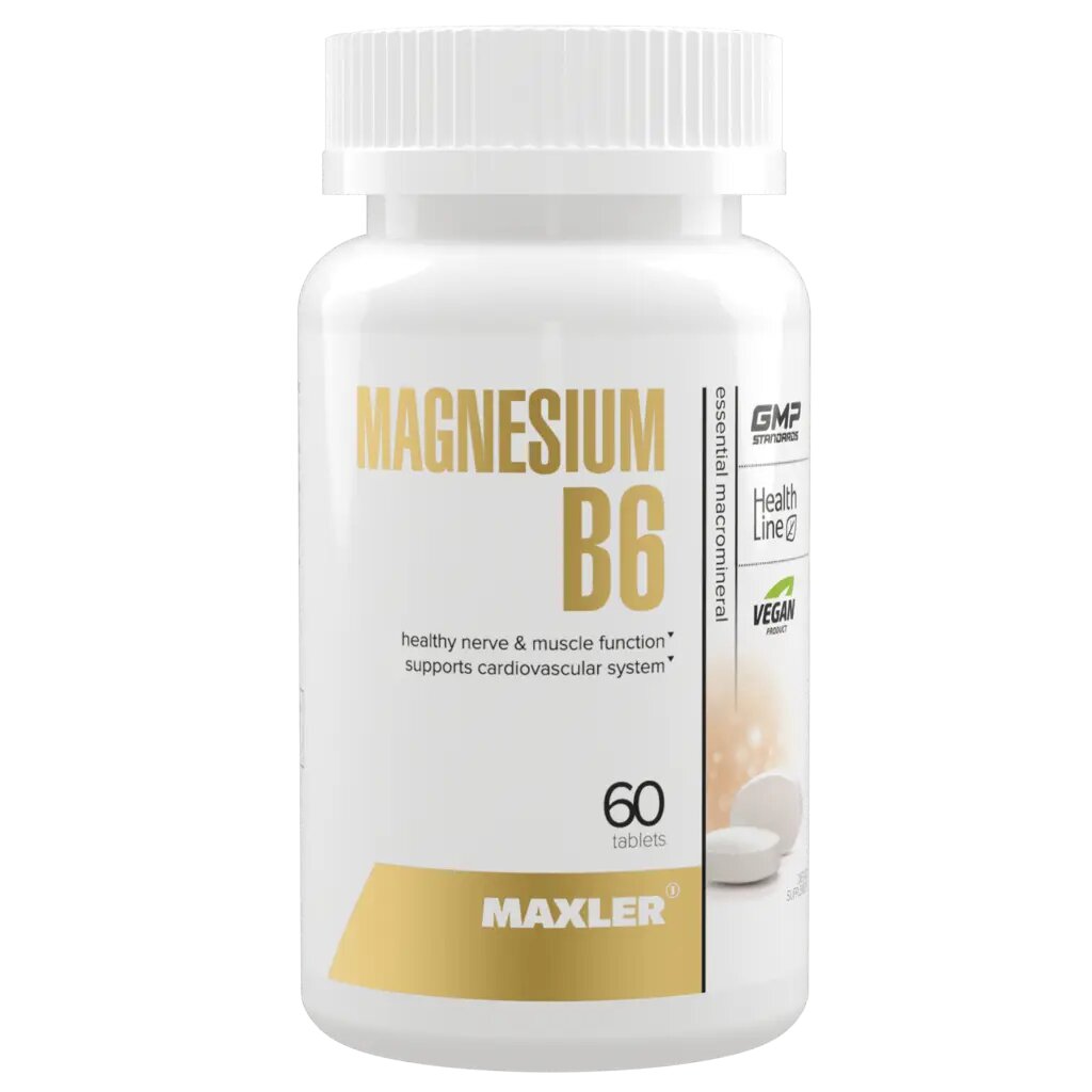 Макслер Магний B6 / Maxler Magnesium B6 таблетки по 0,65 г 60 шт