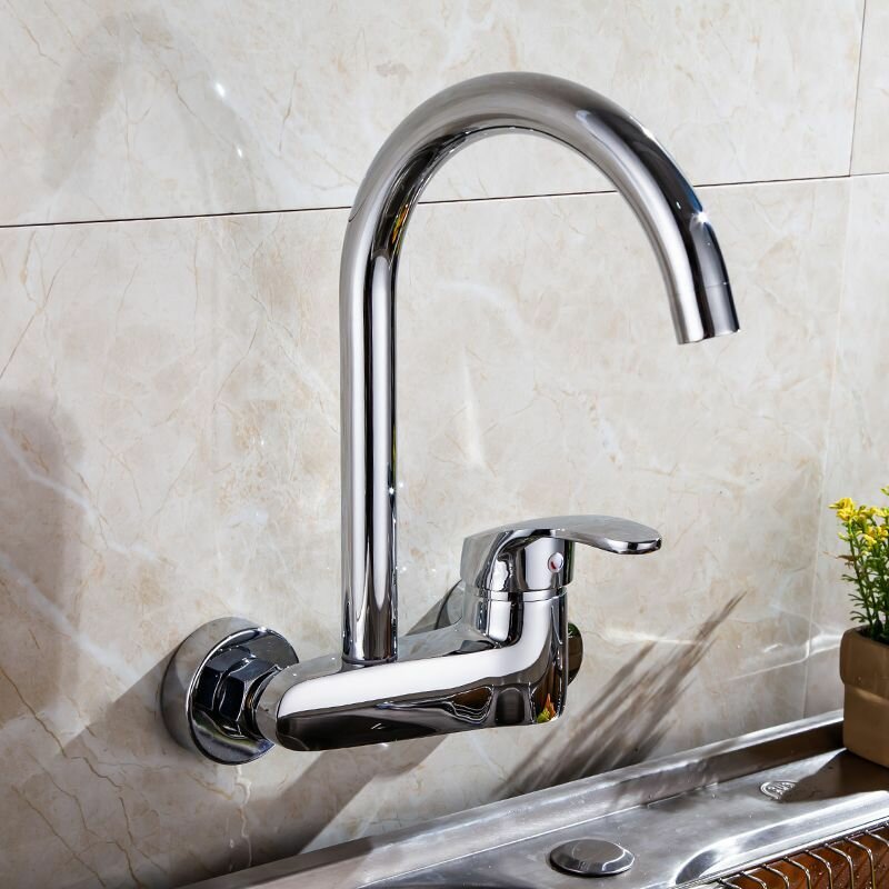 Кухонный смеситель для горячей и холодной воды MORLINCAR встраиваемый в стену смеситель для раковины с двумя отверстиями смеситель для раковины