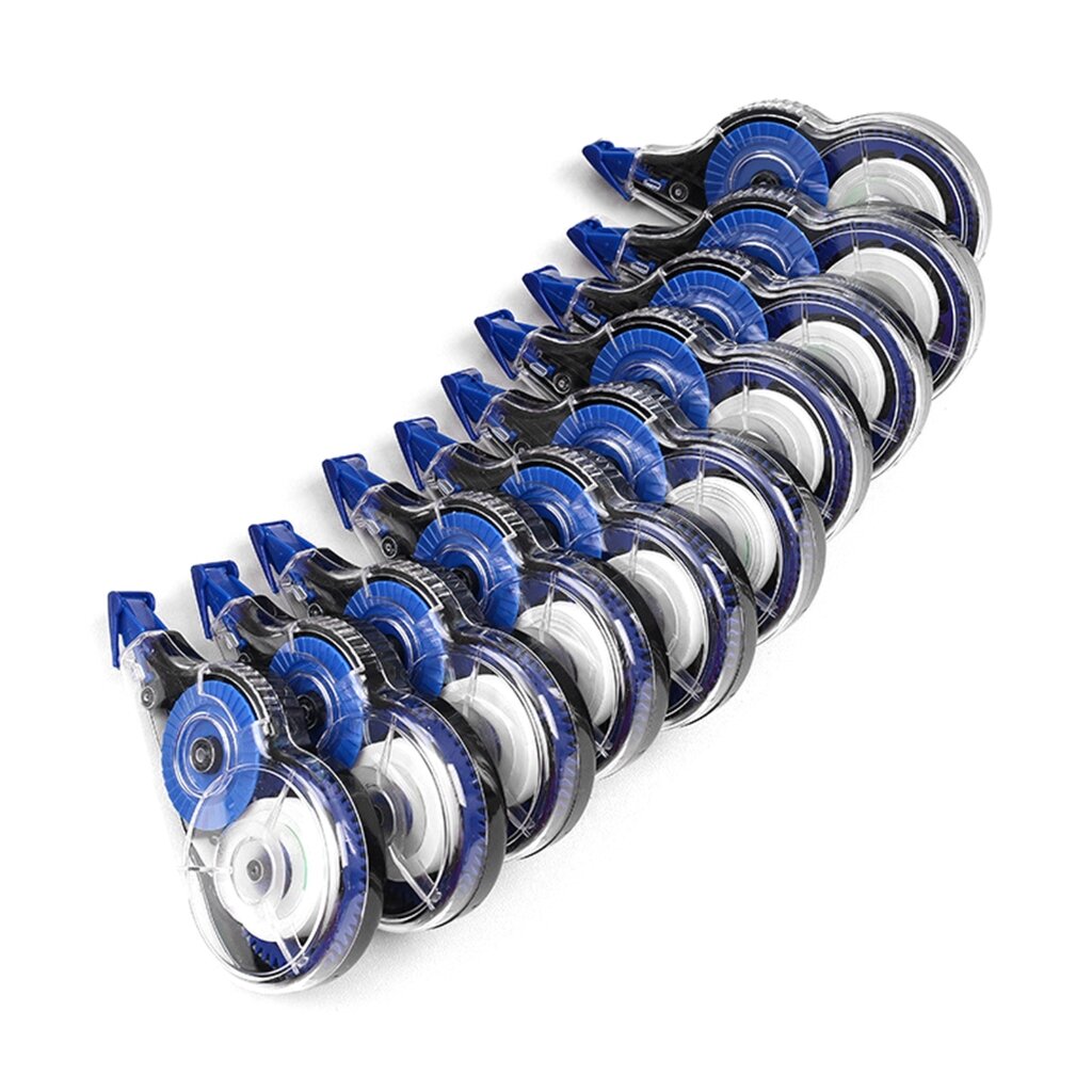 10шт Корректирующая Лента Роликовая 5мм Белая Вне Корректирующая Лента Всего 80м для Письма