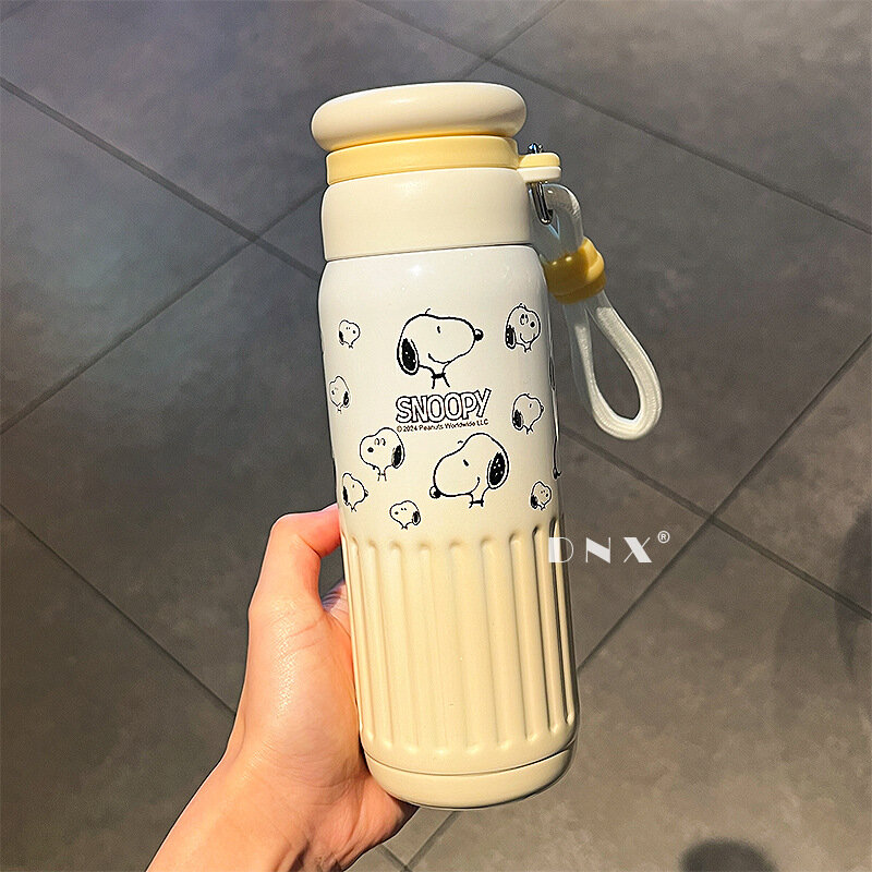 Термос-чашка Snoopy Roman в виде колонны для девочек, большая емкость для воды, новая высококачественная подарочная чашка из нержавеющей стали 316
