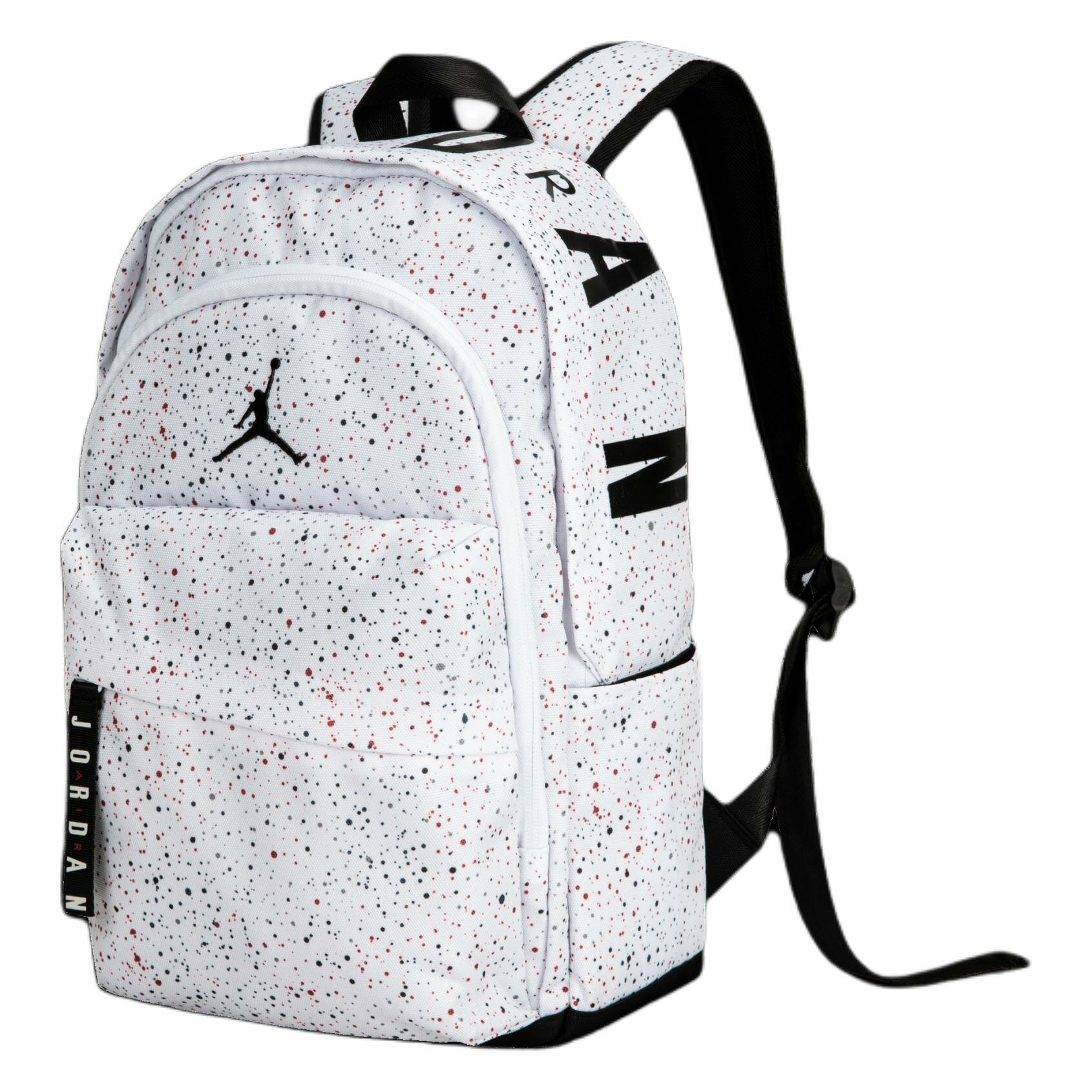 Рюкзак унисекс Jordan из полиэстера среднего размера, белый, 254MM EU