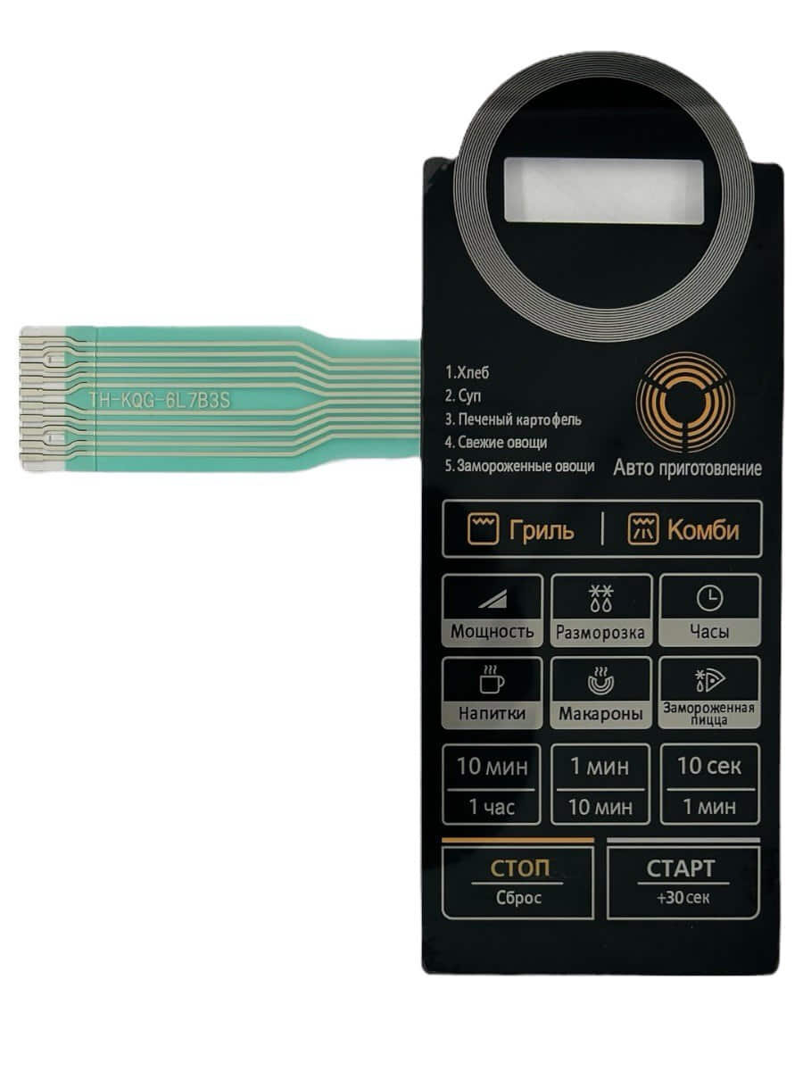 Daewoo 3518573760 (TH-KQG-6L7B3S) Сенсорная панель СВЧ KQG-6L7B, KQG-6L7BS, KQG-6L7B3W