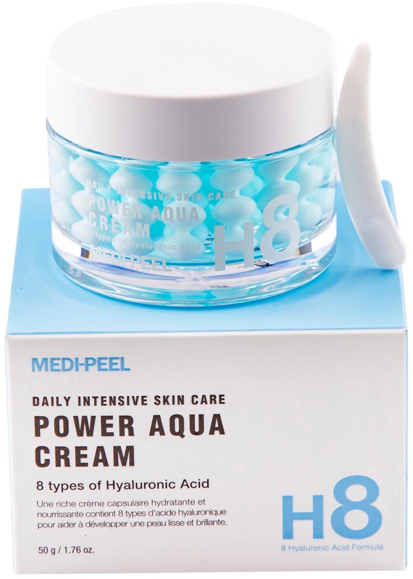 Увлажняющий крем для лица с пептидами MEDI-PEEL H8 Hyaluronic Acid Formula Power Aqua Cream , 50 г.