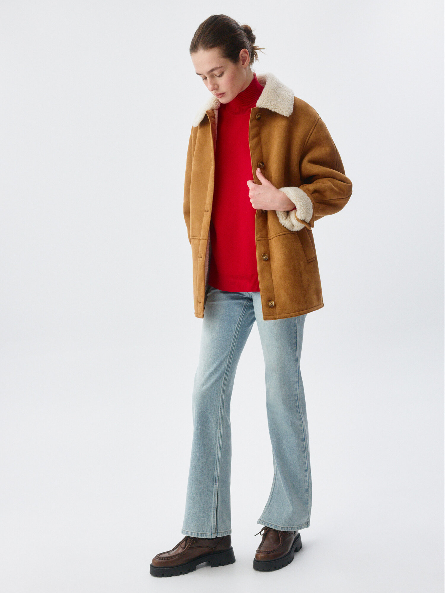 Джинсы клеш 