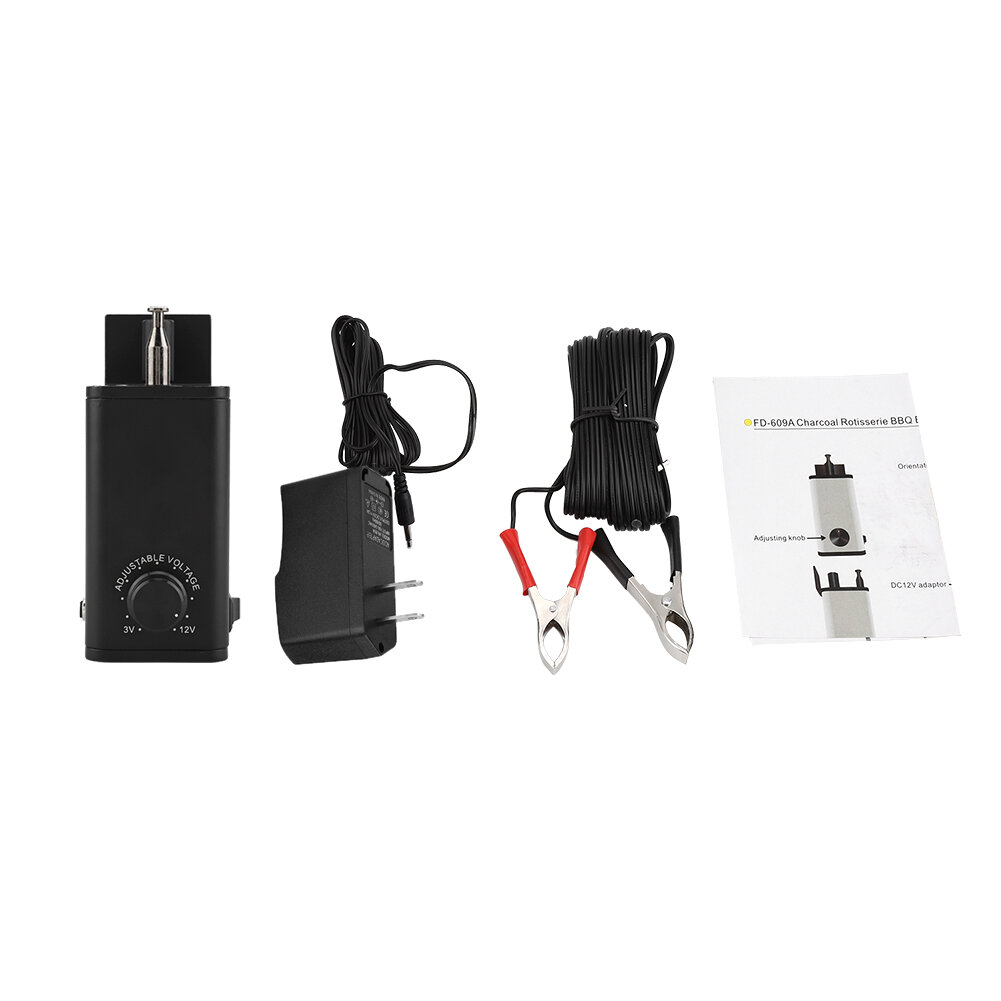 BBQ Roast Rotisserie Grill Motor Rotator DC 3-12v Output Adjustable Barbecue Tool