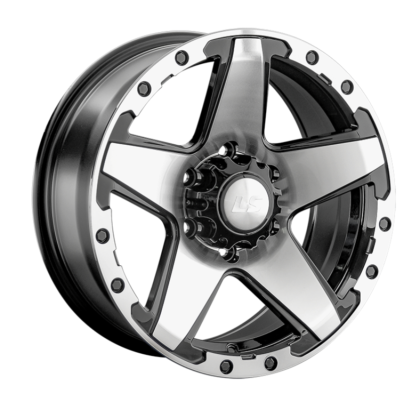 Диск колесный LS Wheels 1284 8,0x16 5x150 Dia110.1 ET2 цвет BKF (черный)