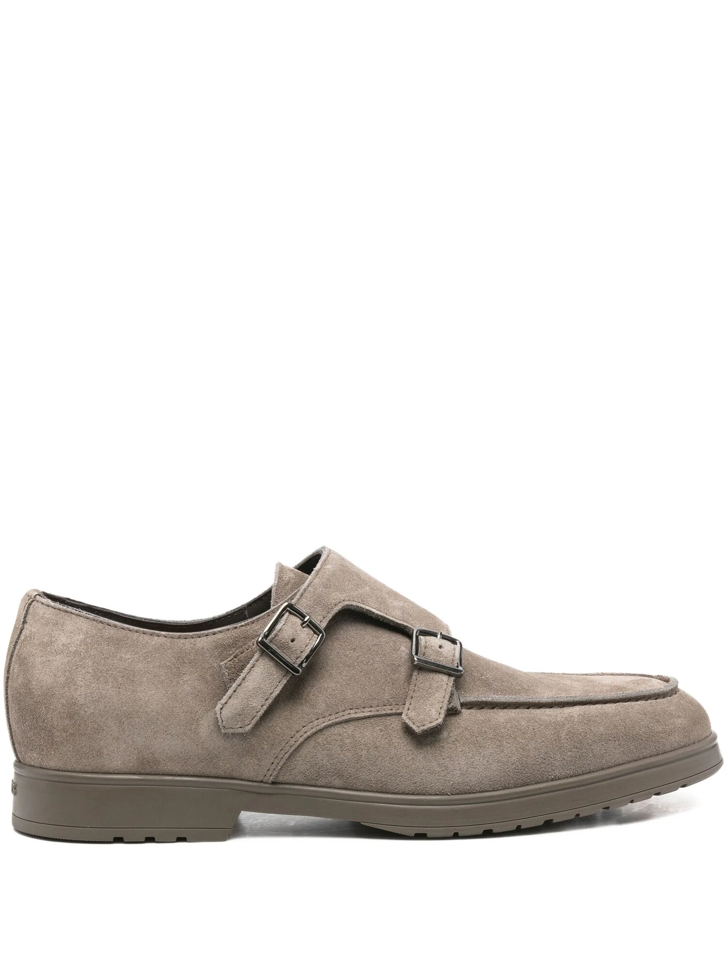 Лоферы Double-buckle suede loafers