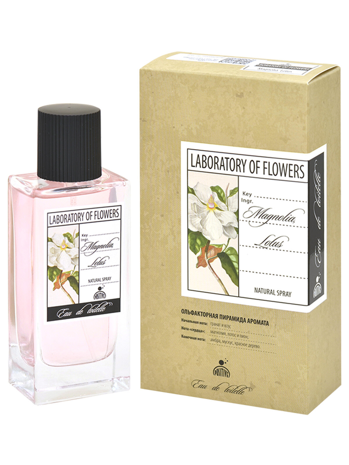 Positive Parfum Туалетная вода женская Laboratory of Flowers Магнолия, лотос 60мл
