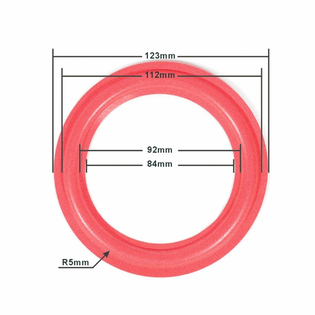 4/5/6,5/8/10/12-дюймовый динамик из пенопласта, сабвуфер, НЧ-динамик, круглая оправа, улучшает качество звука для портативных устройств