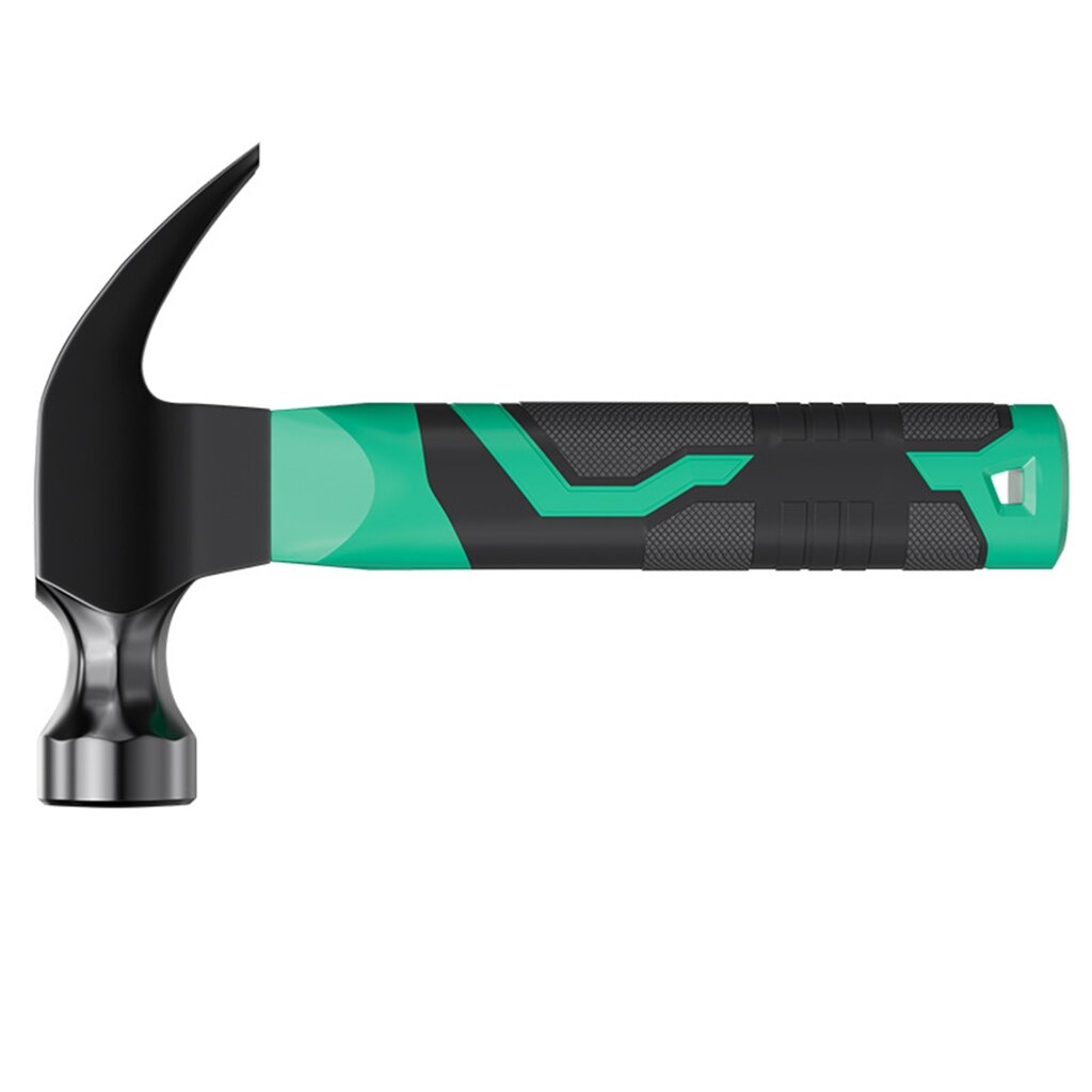 Прямой Когтистый Молоток Из Углеродистой Стали, Когтистый Молоток с Амортизирующей Ручкой для Выдавливания Гвоздей, Ремонта Деревообработки