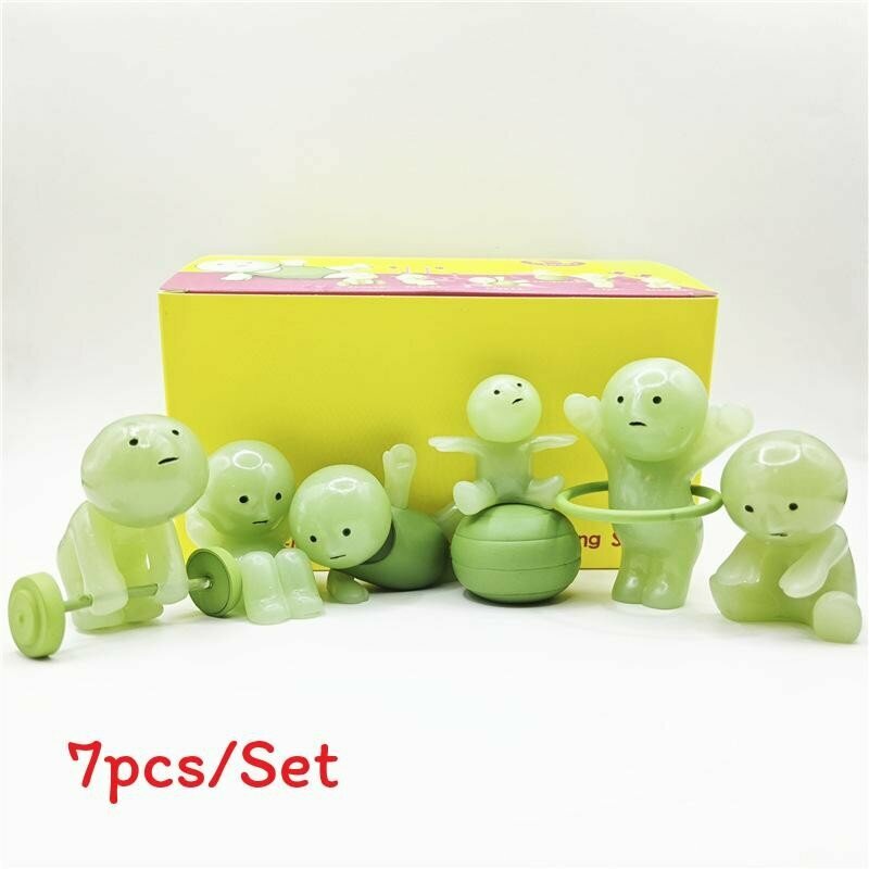 Smiski night light collectible pvc figure set for bedroom decor and giftgiving fitness corner cat