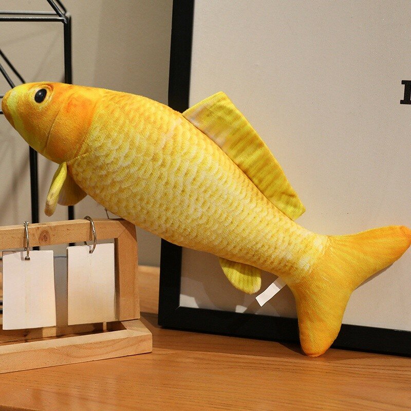 Realistic koi fish plush with soft short plush for home decor and gift ideas