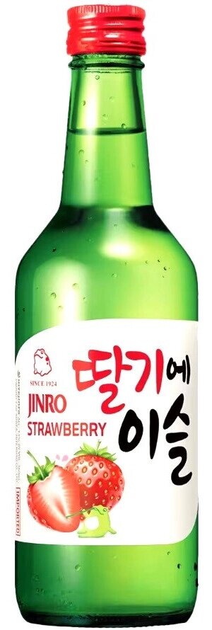 Водка "Jinro" Strawberry Soju, 360 мл