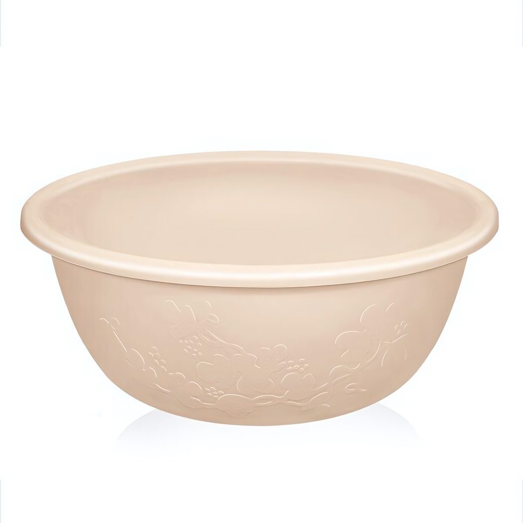 Таз пластиковый 'Изобилие' 15л, разноцветный принт, мерная шкала, Россия