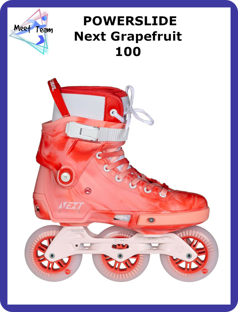 Роликовые коньки POWERSLIDE Next Grapefruit 100