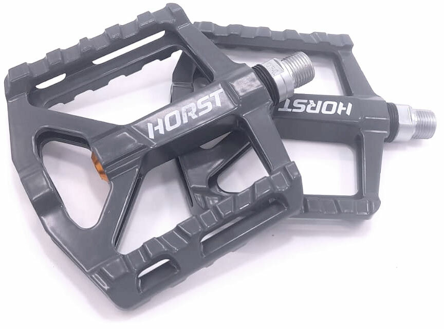 Педали HORST H75/1, 97x107x16 мм, темно-серые