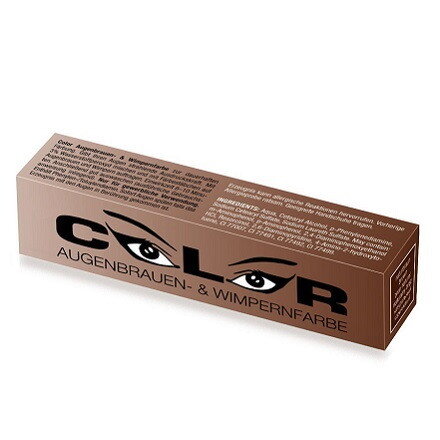 Color Краска для бровей и ресниц профессиональная, цвет коричневый, 15 мл