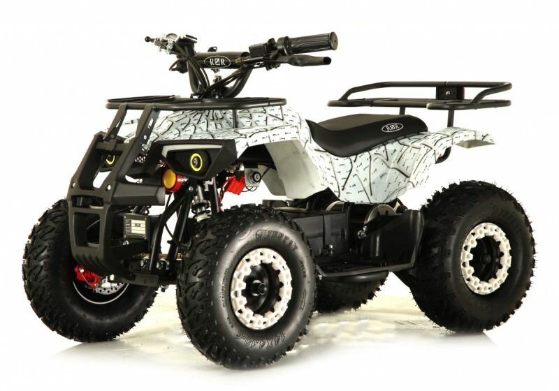 Другие электромобили Rivertoys Детский электроквадроцикл TIKI LUX белый Spider