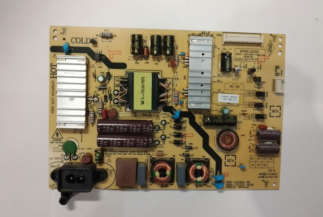 Блок питания (L3L02A) (5800-L3L02A-W100) телевизора TELEFUNKEN (TF-LED43S27T2)