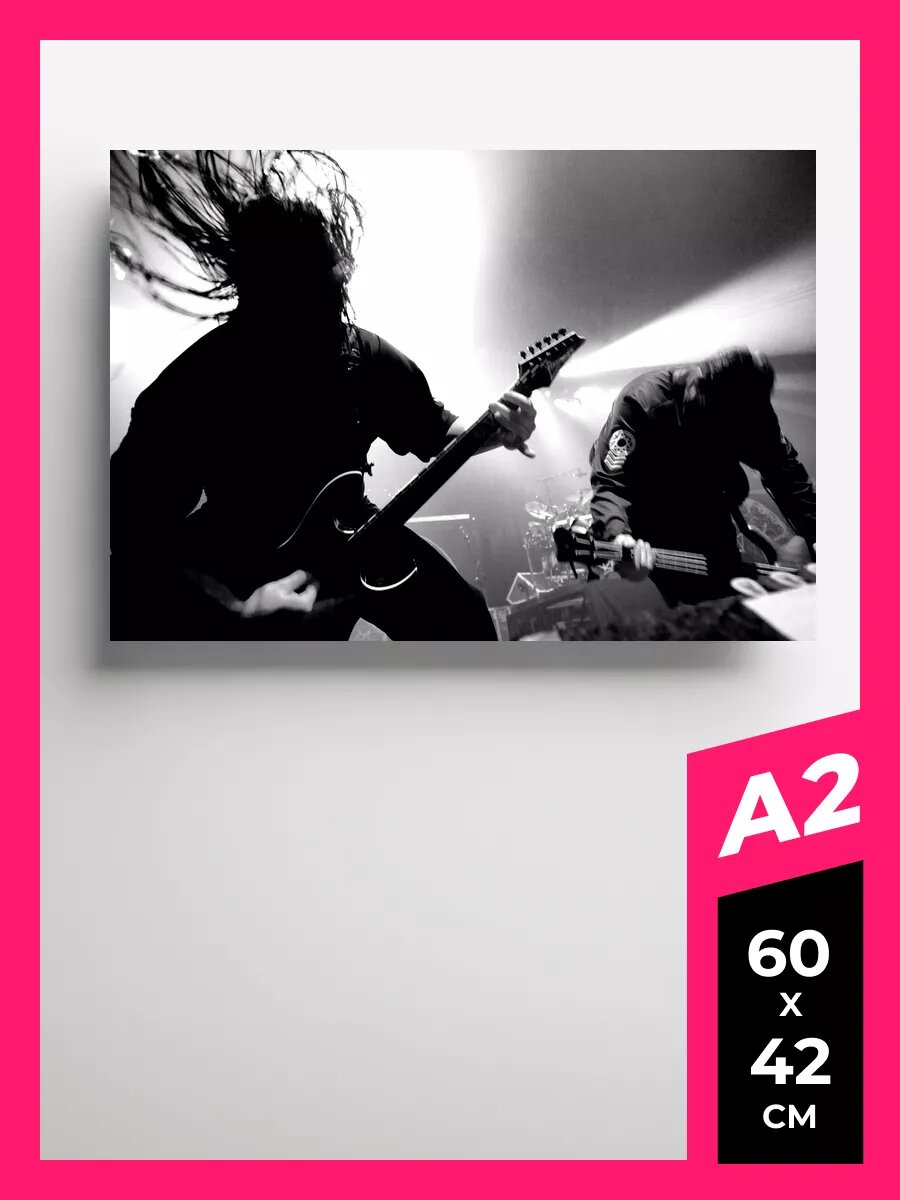 Постер Slipknot плакат А1, А2, А3, 50х70 24, матовая фотобумага премиум качества
