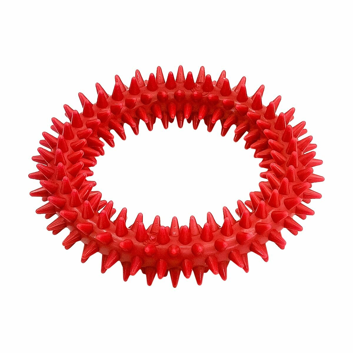 Кольцо массажное для собак Zoo One с шипами, 12 cм, 5012-RED
