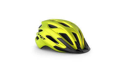 Велошлем Met Crossover (Metallic Lime Yellow, OS, 2026 (3HM149CE00UNGI1))