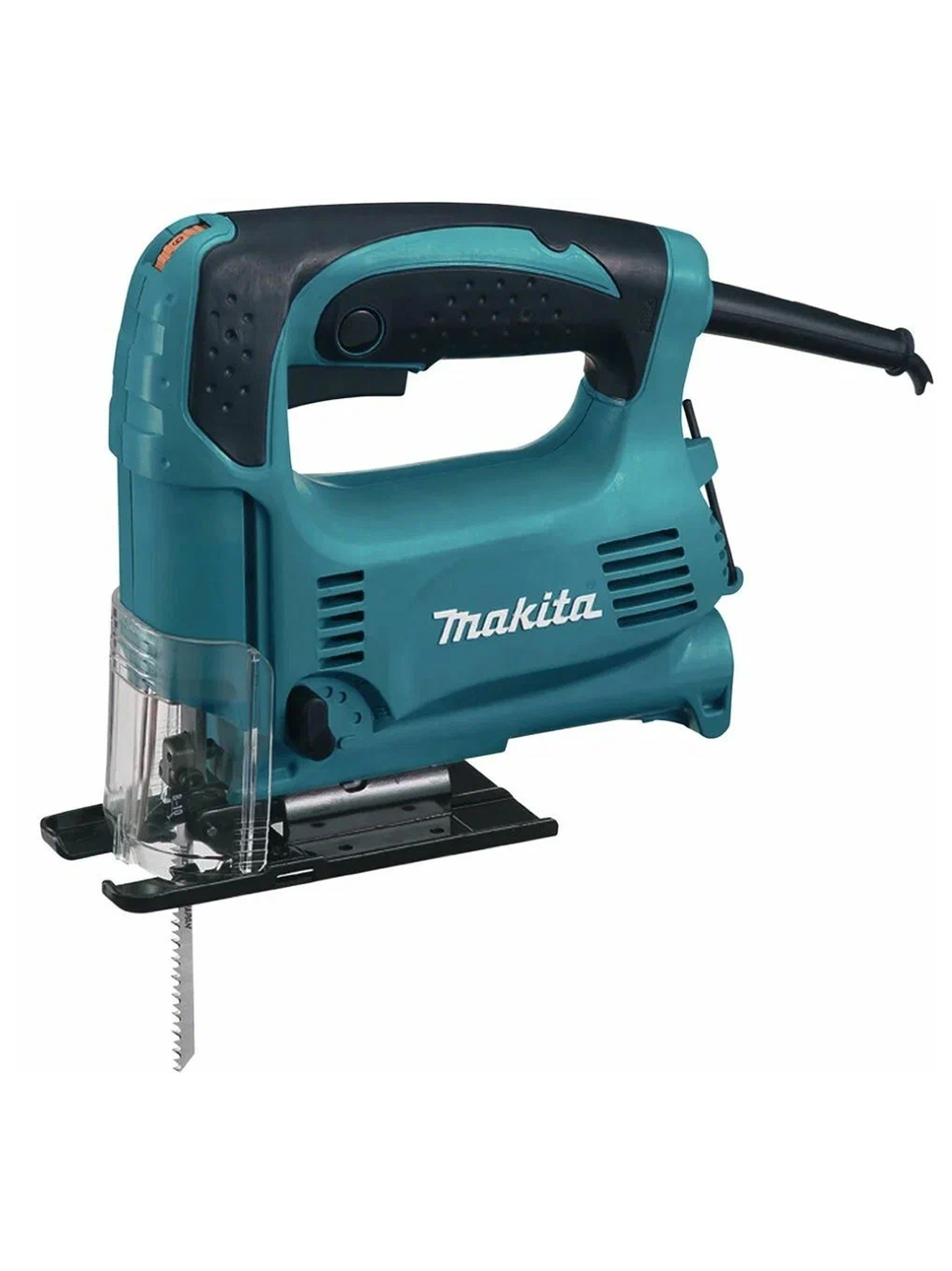 Электролобзик Makita 4328, мощность 450Вт, скобовидная рукоять, подключение пылесоса